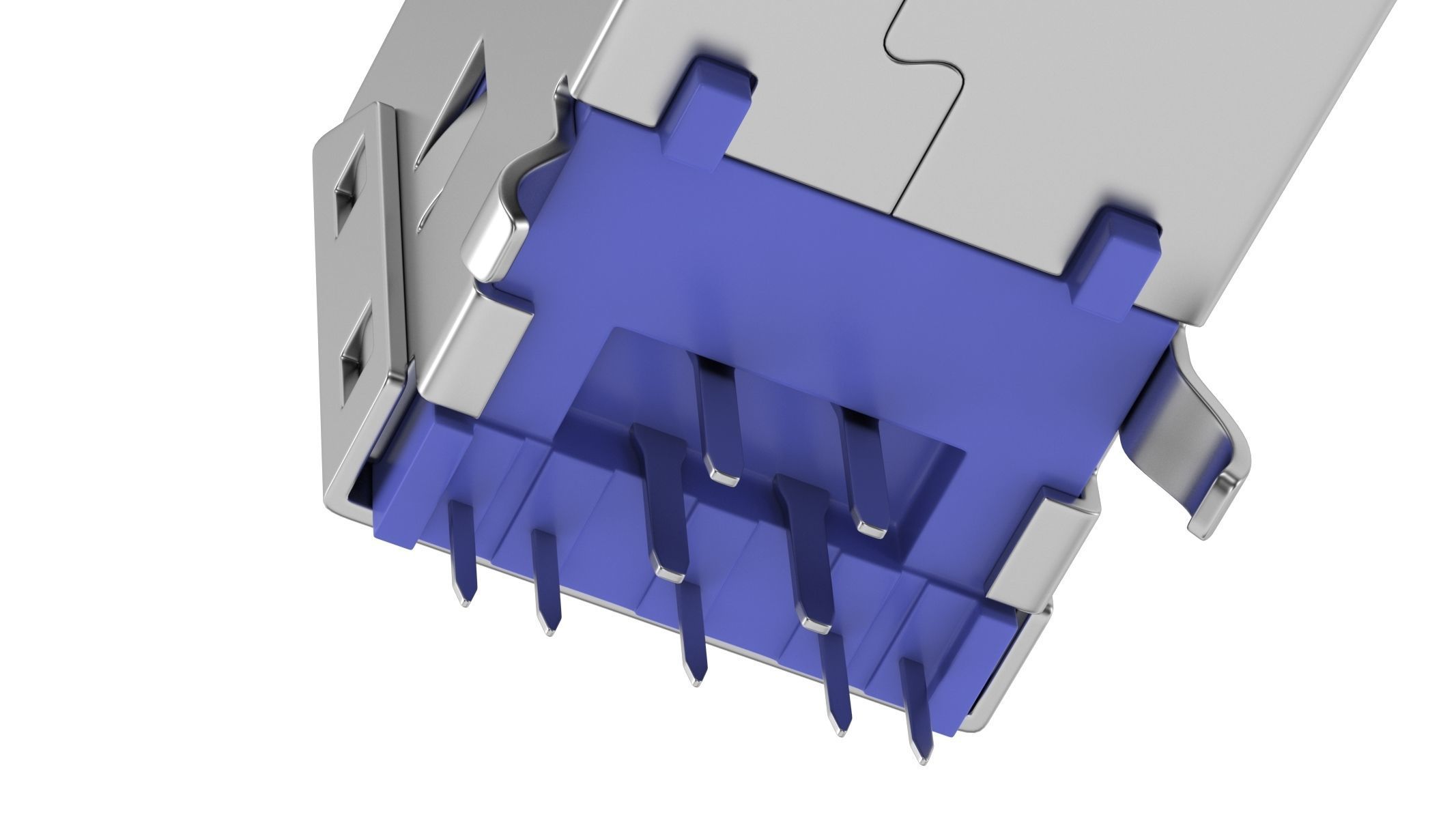 USB Type B Female Module 3D model | CGTrader
