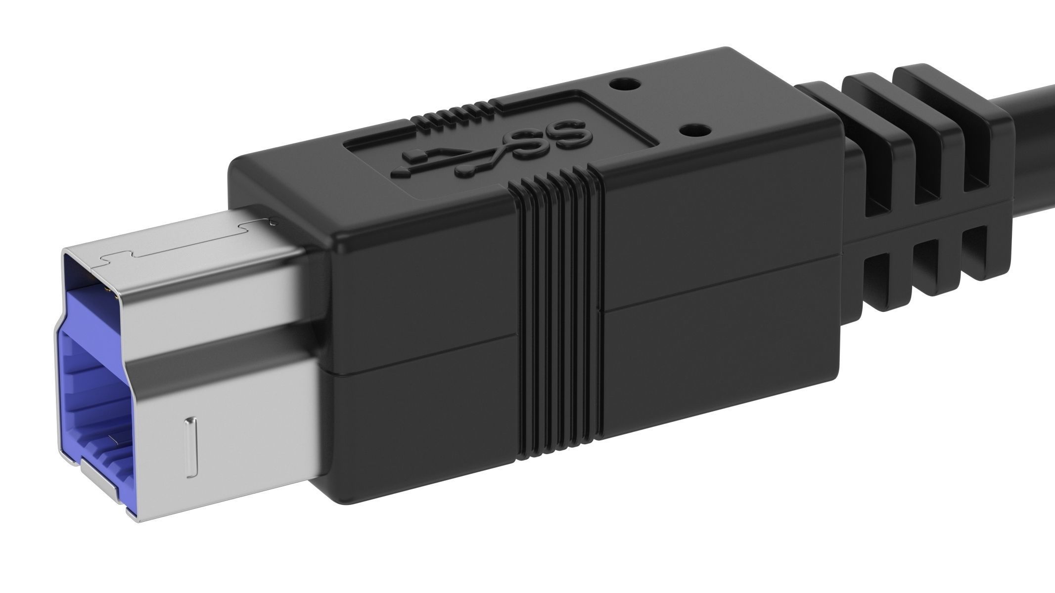 USB Type B Male Module 3D model | CGTrader