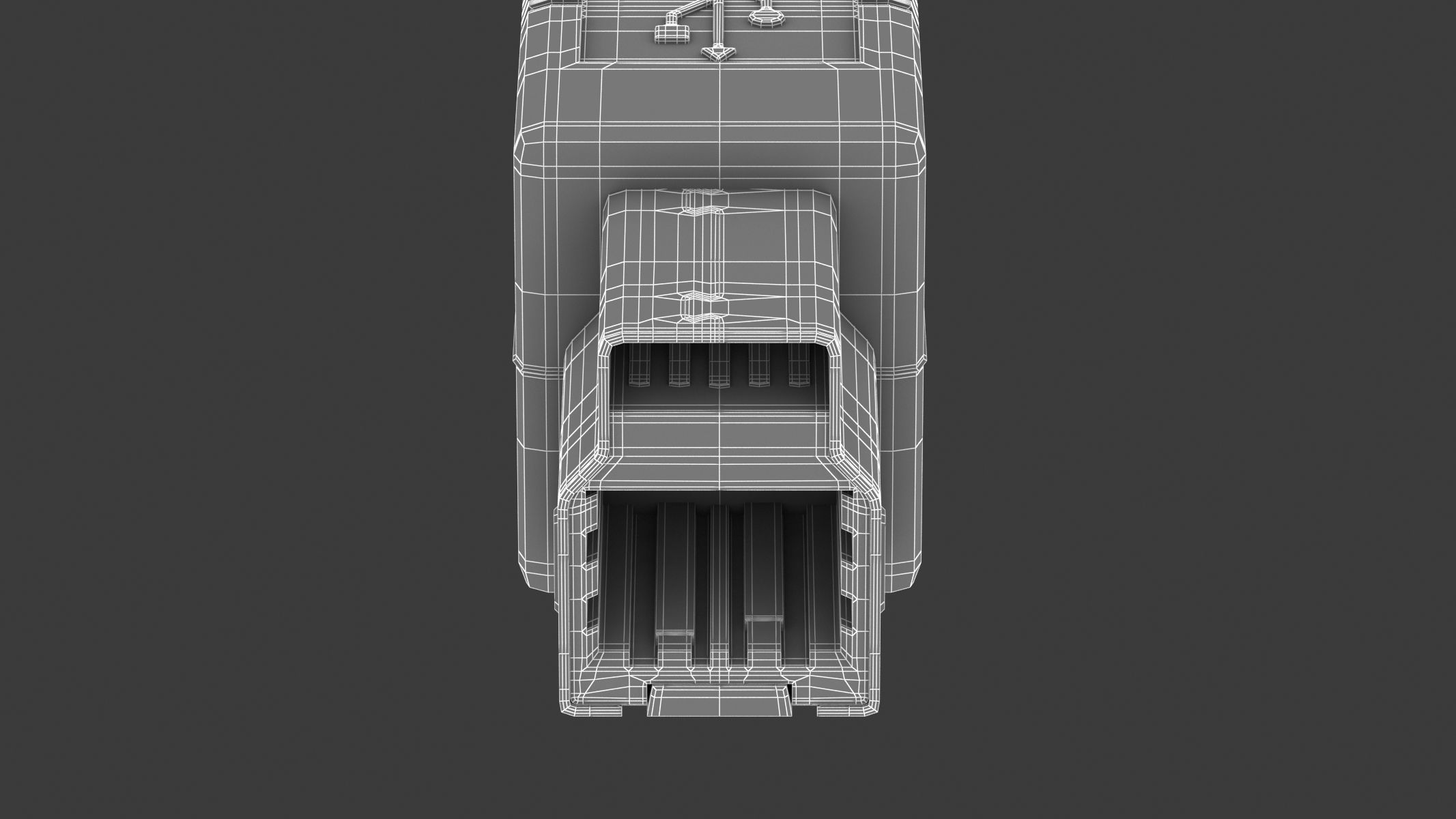 USB Type B Male Module 3D model | CGTrader