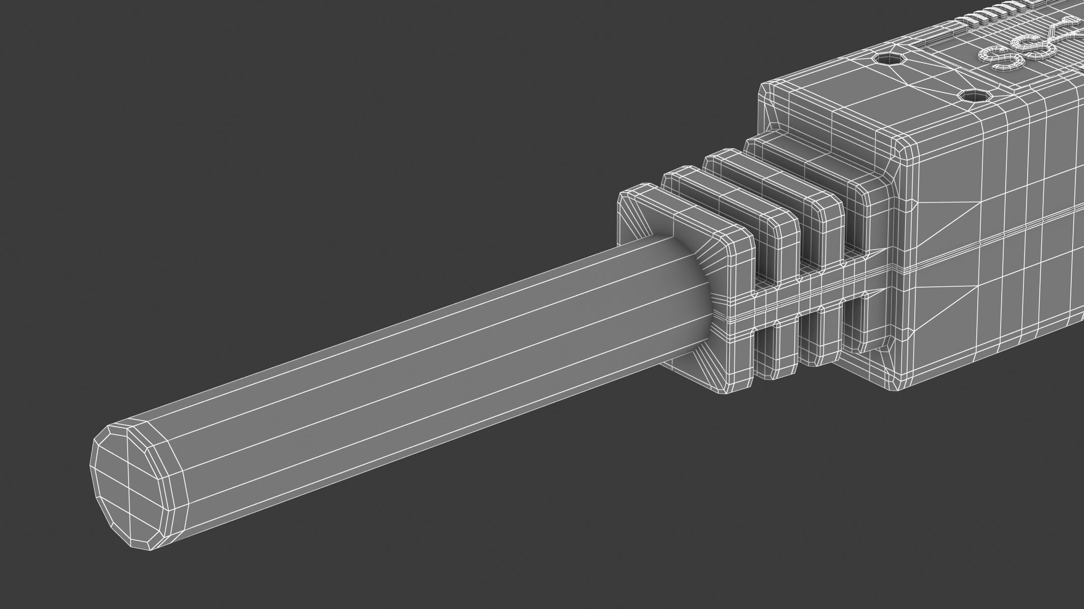 USB Type B Male Module 3D model | CGTrader