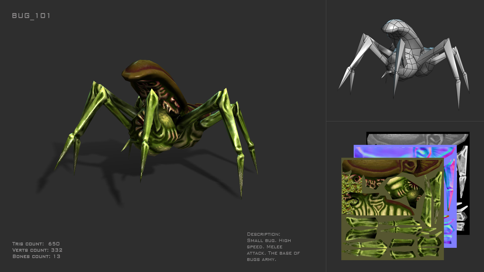 3D model Alien Bugs Pack VR / AR / low-poly rigged animated | CGTrader