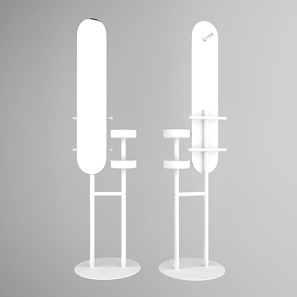 IKEA Lierskogen Valet Stand With Mirror 3D model | CGTrader