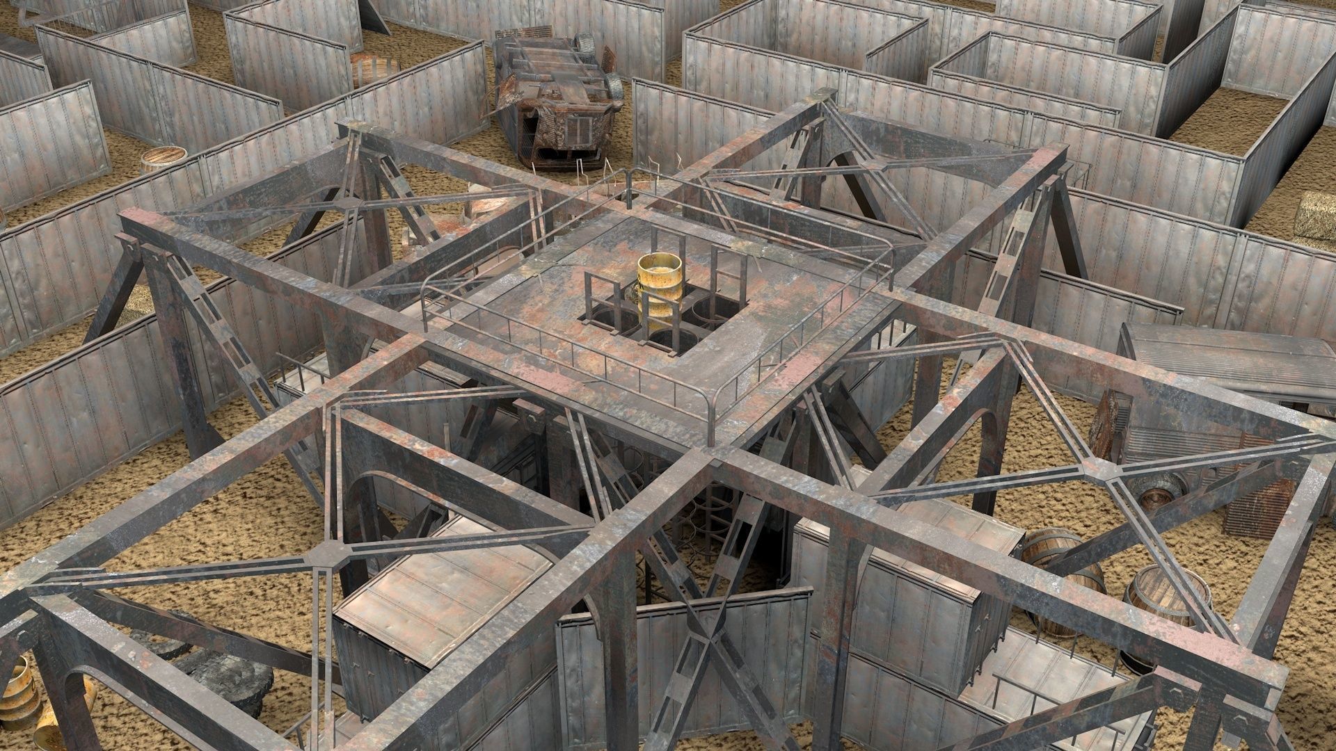 3D model Iron Maze VR / AR / low-poly | CGTrader