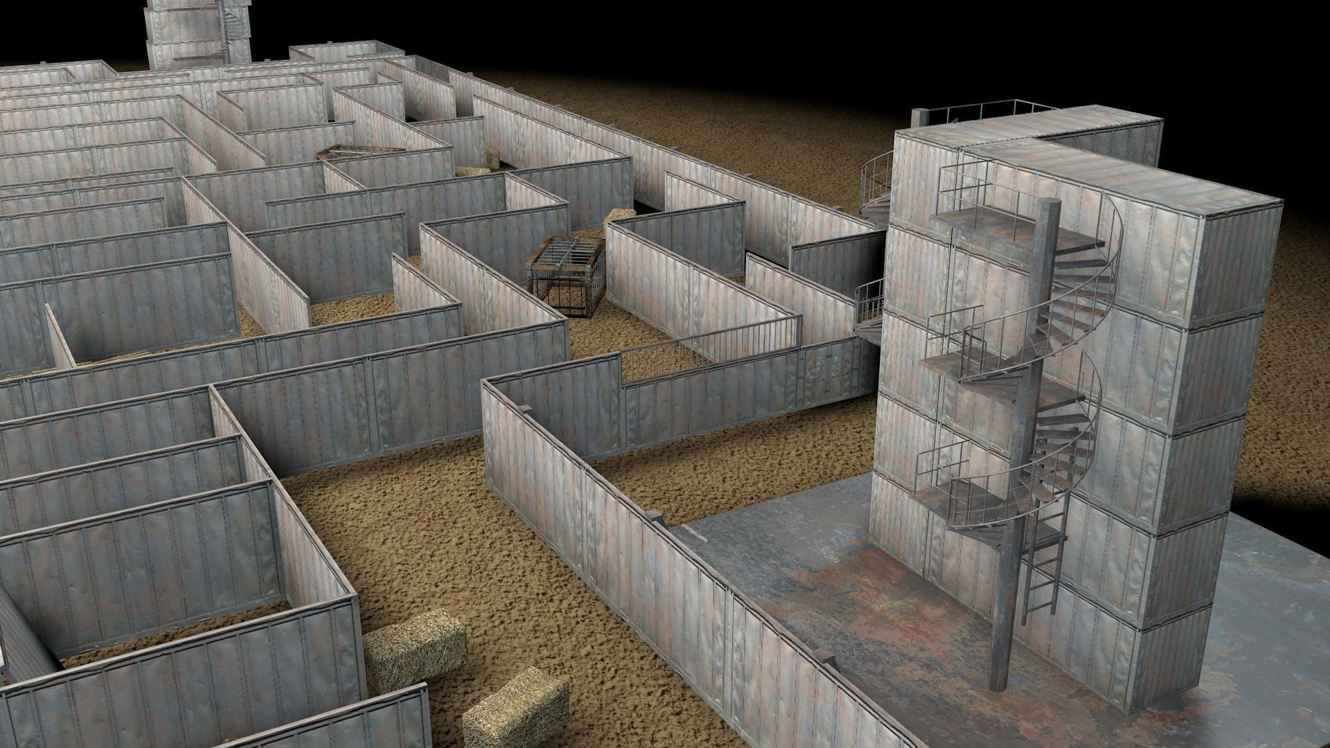 3D model Iron Maze VR / AR / low-poly | CGTrader
