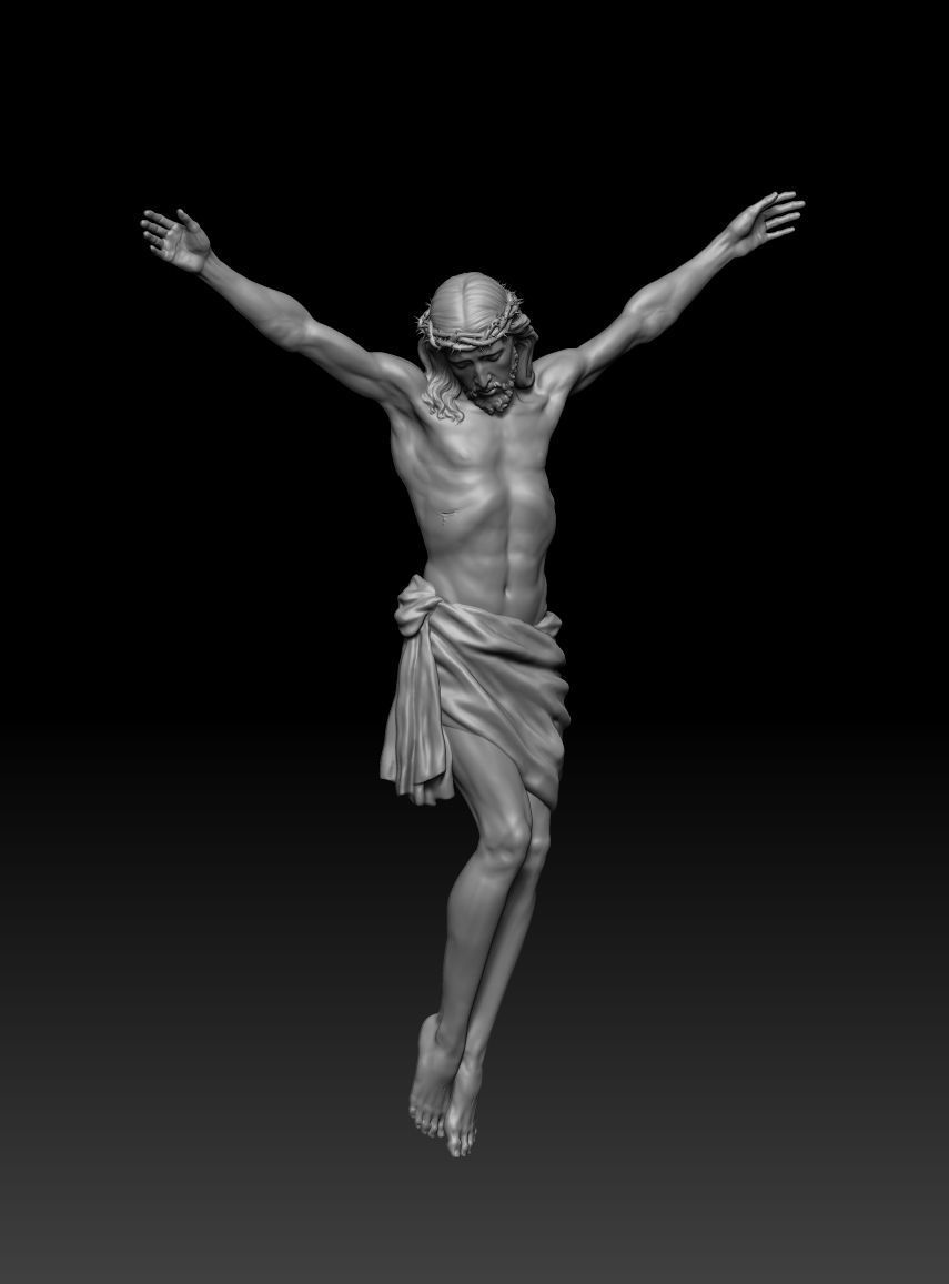 Christ jesus on cross 3D model 3D printable | CGTrader