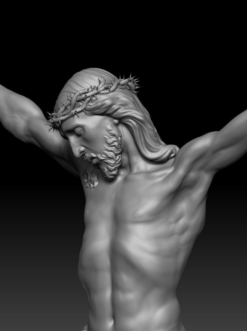 Christ jesus on cross 3D model 3D printable | CGTrader