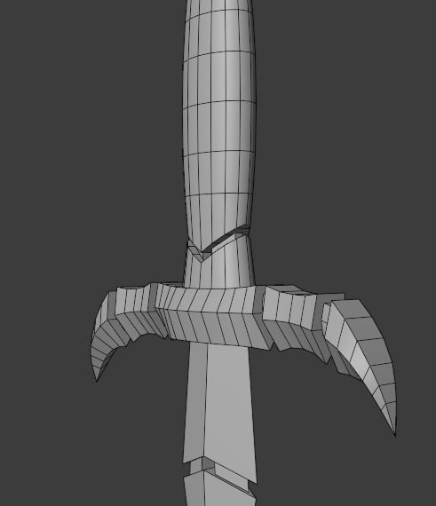 3D model Dagger Segmented VR / AR / low-poly | CGTrader