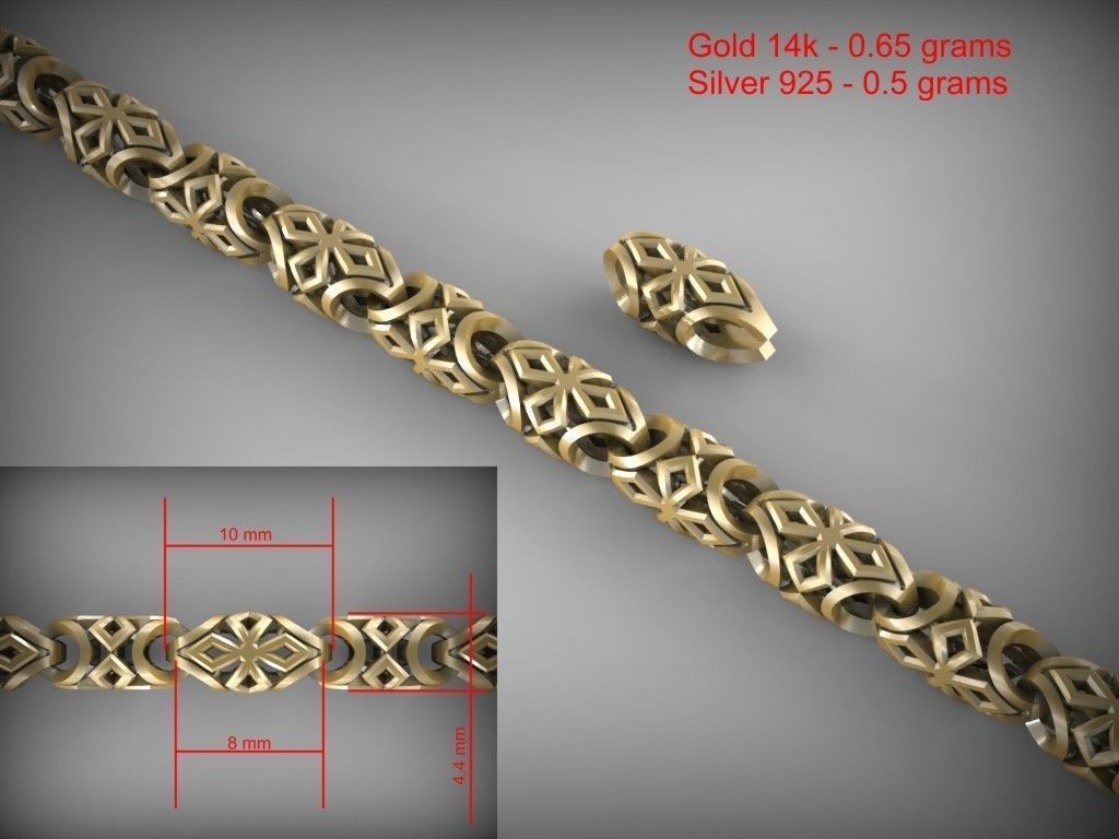 Chain link 188 3D model 3D printable | CGTrader
