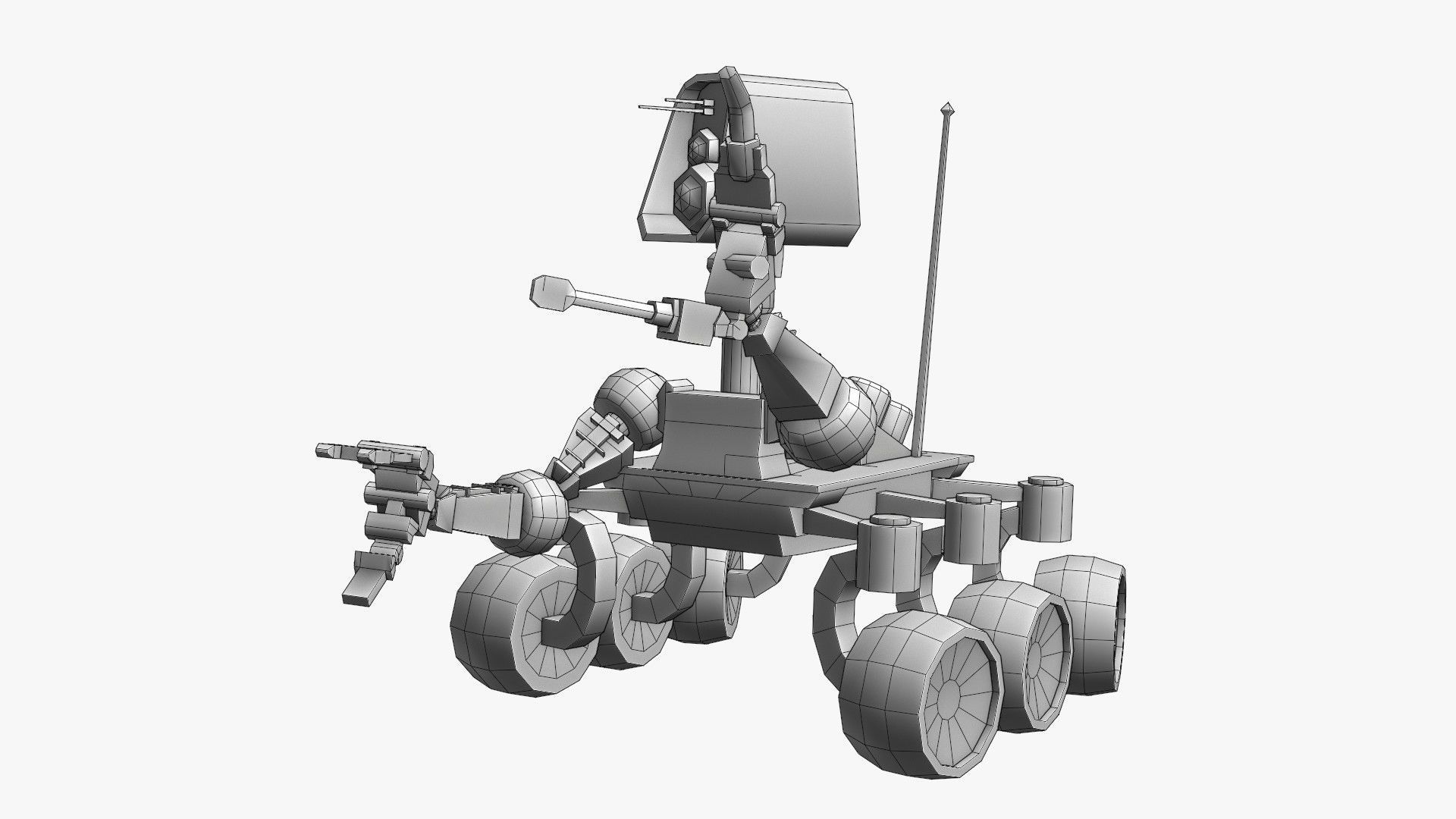 3D model Planetary Rover VR / AR / low-poly | CGTrader