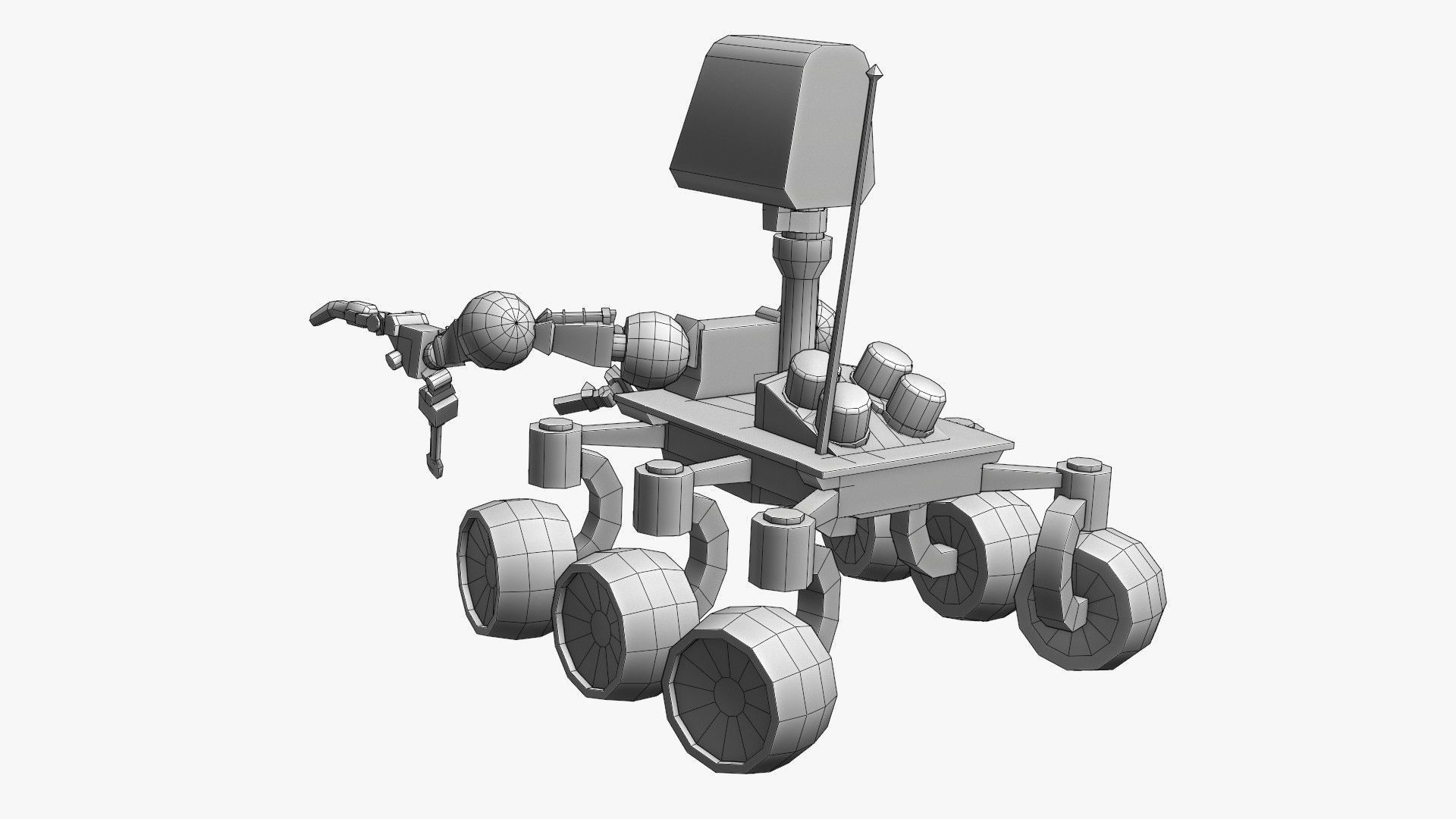 3D model Planetary Rover VR / AR / low-poly | CGTrader