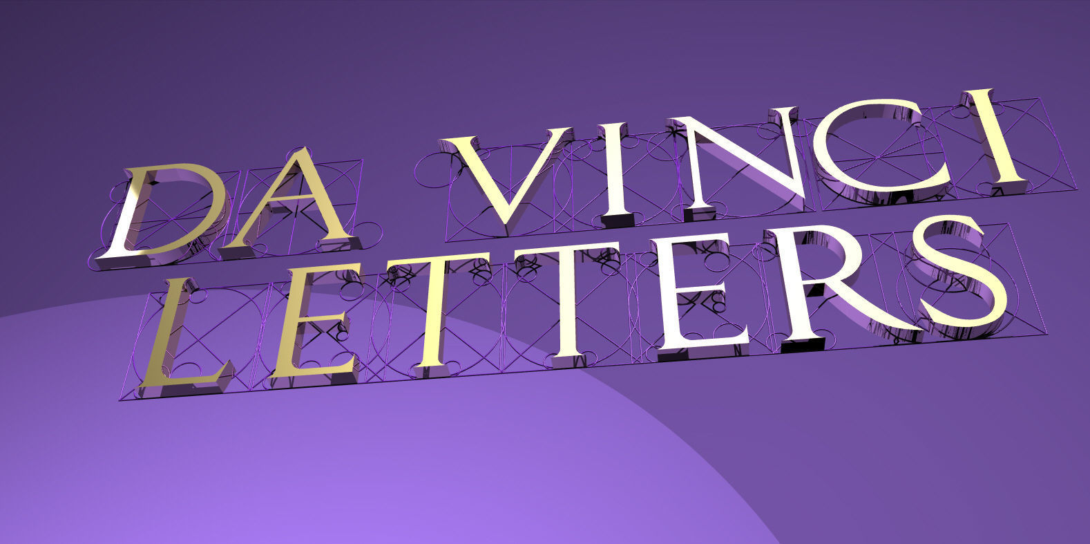 DA VINCI FONT 3D model | CGTrader