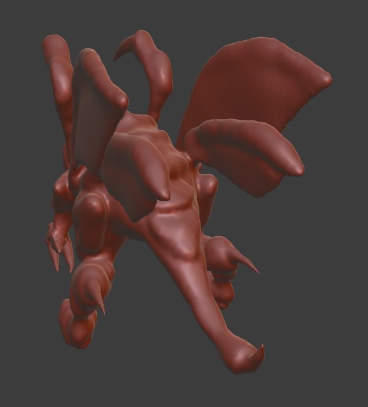 Zergling Zerg Starcraft Uncolored free 3D model | CGTrader