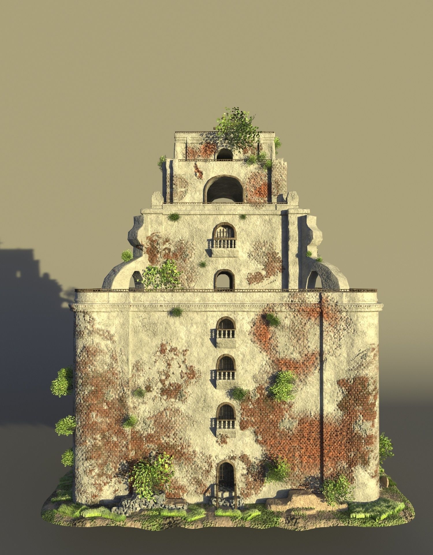 SINKING BELL TOWER 3D model | CGTrader