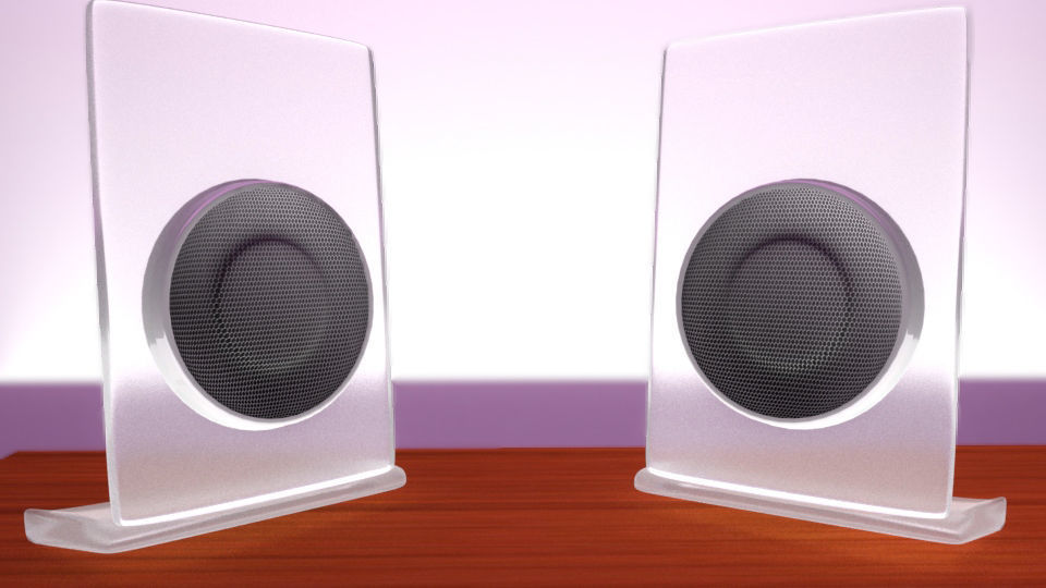 Transparent Wireless Speaker 3D model | CGTrader