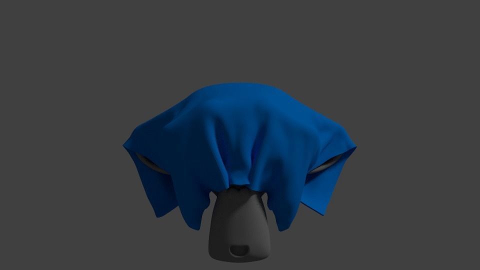 Cloth simulation 3D model animated | CGTrader