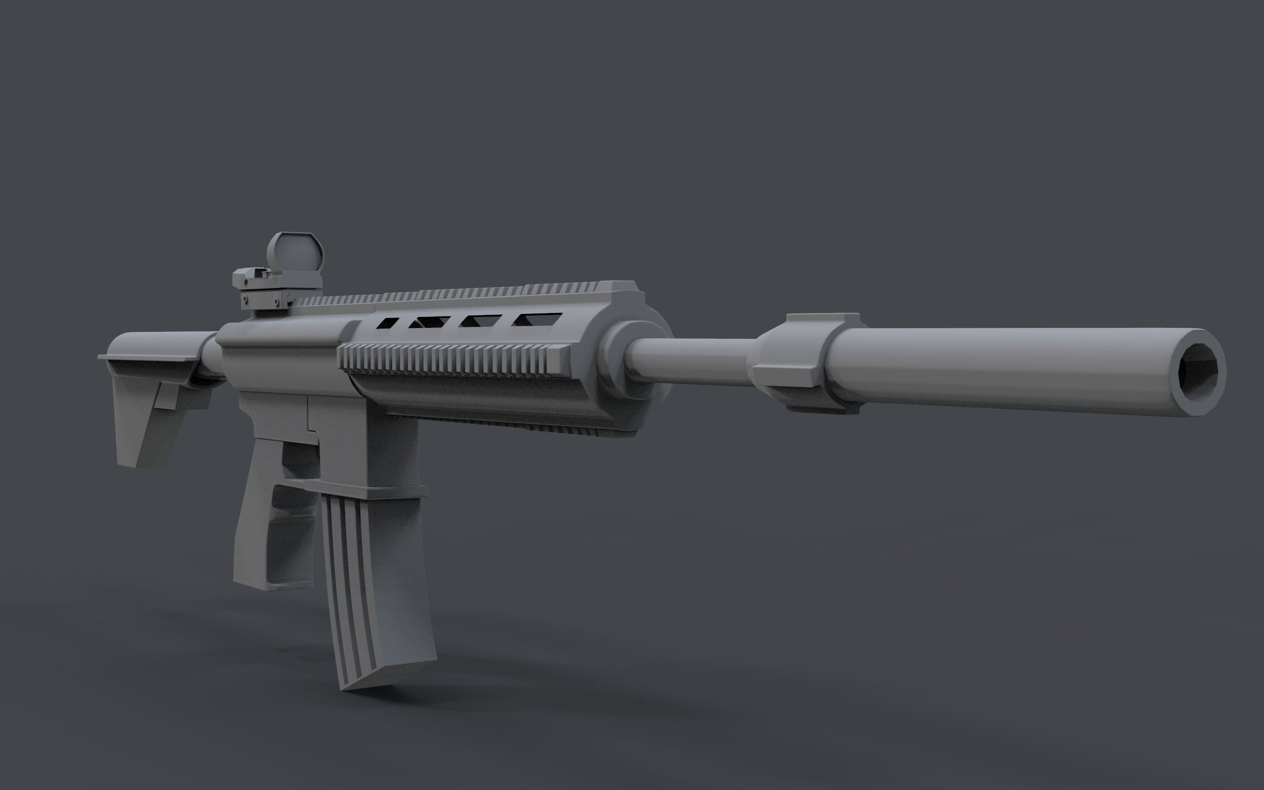 M416 3D model ar - rifle free VR / AR / low-poly 3D model | CGTrader