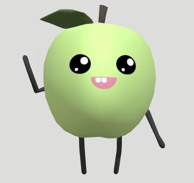 3D model Rigged mr Apple VR / AR / low-poly | CGTrader