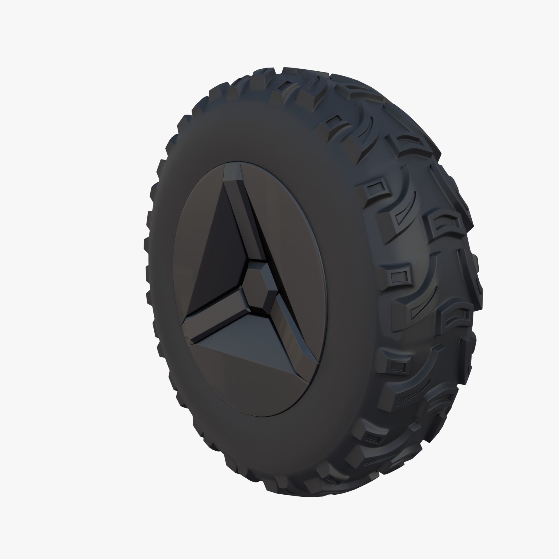 Tesla Cyberquad ATV Wheel 1 3D model | CGTrader