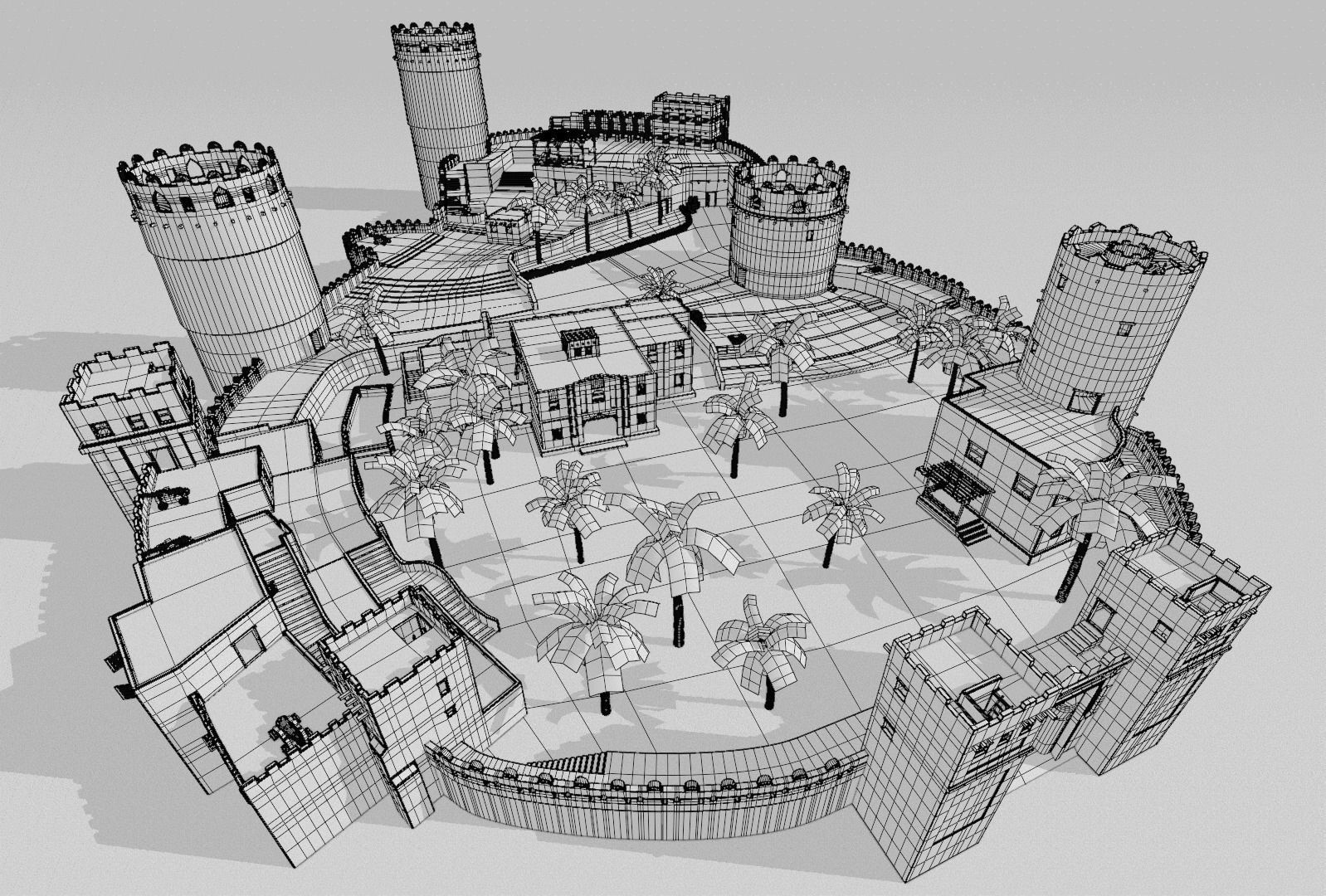 ancient desert fort 3D model | CGTrader