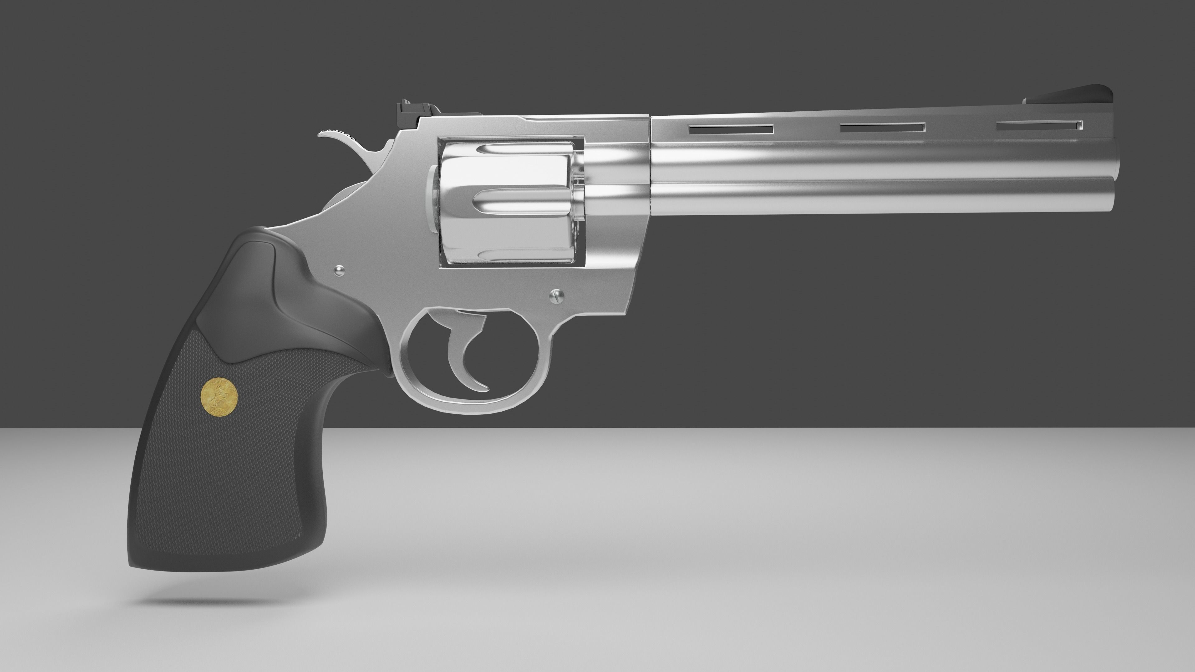 Revolver Colt Python 357 3d Model Cgtrader