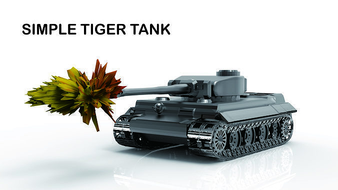 3D model Simple Tiger Tank VR / AR / low-poly | CGTrader