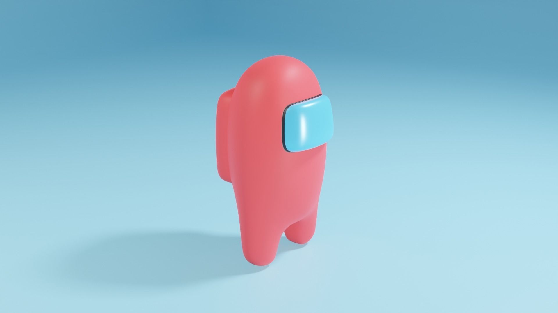 AmongUs Character with Rig 3D model rigged | CGTrader