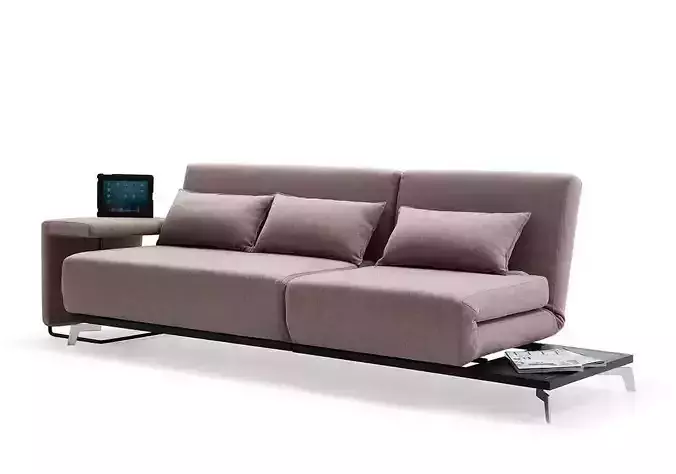Architecture sofa bed for living room 3D model rigged | CGTrader