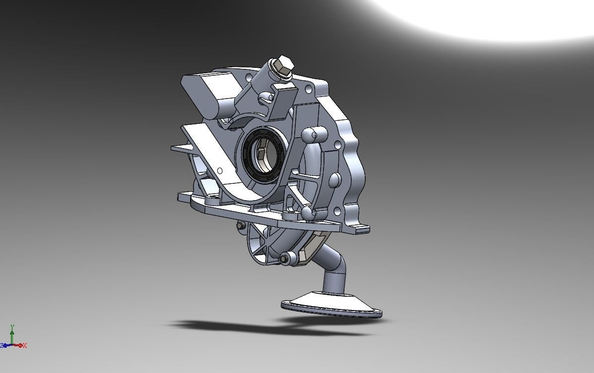 Engine oil pump 3D model | CGTrader