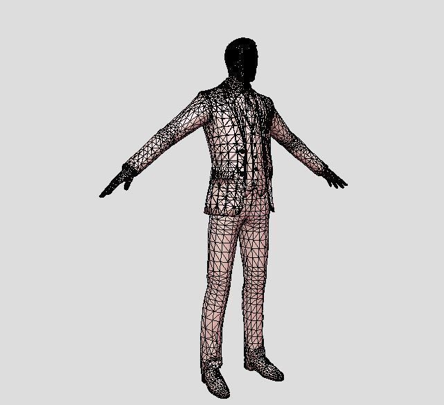 Male man Suit 3D model 3D printable | CGTrader