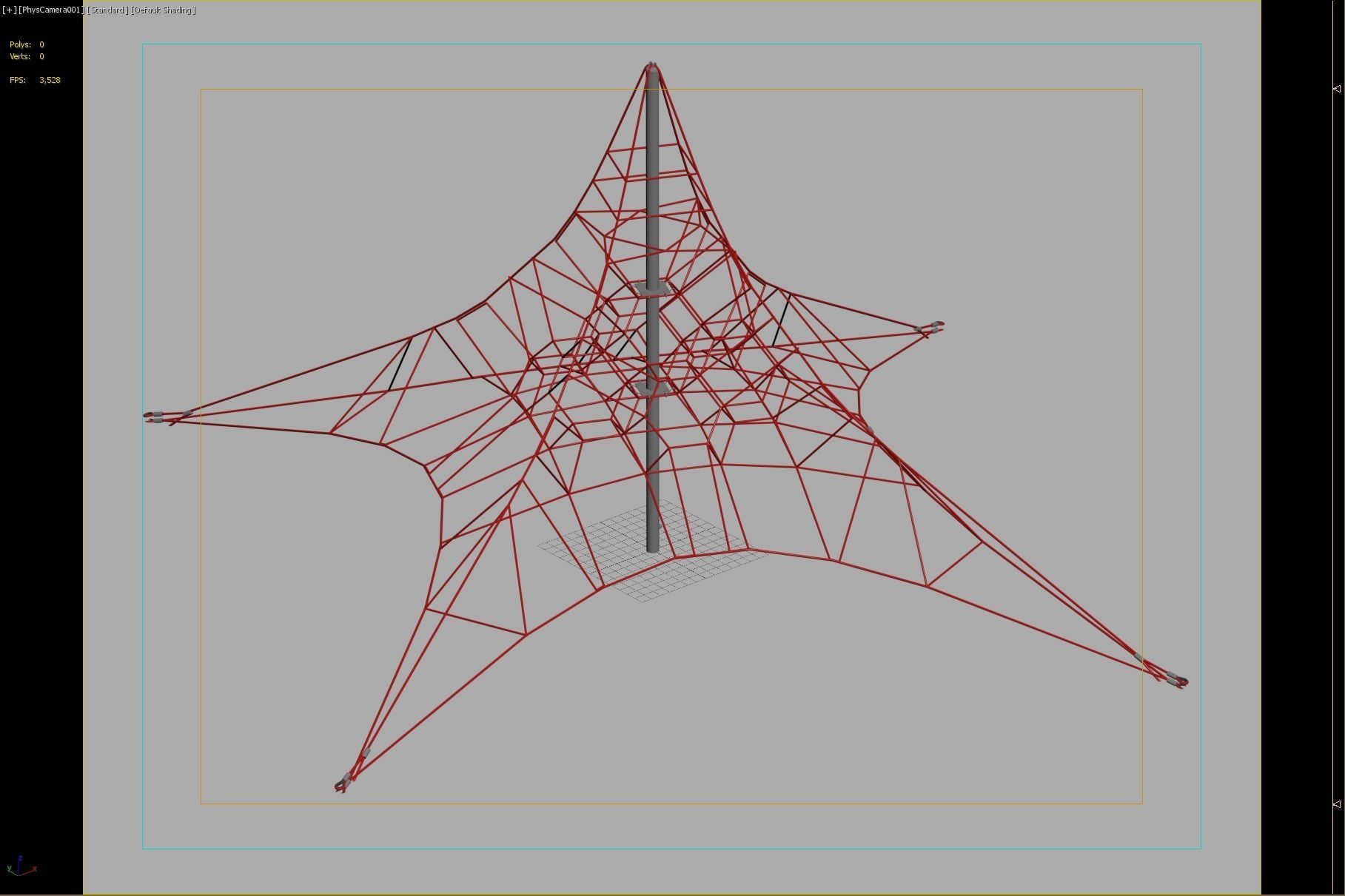 children rope climbing pyramid 3D model | CGTrader