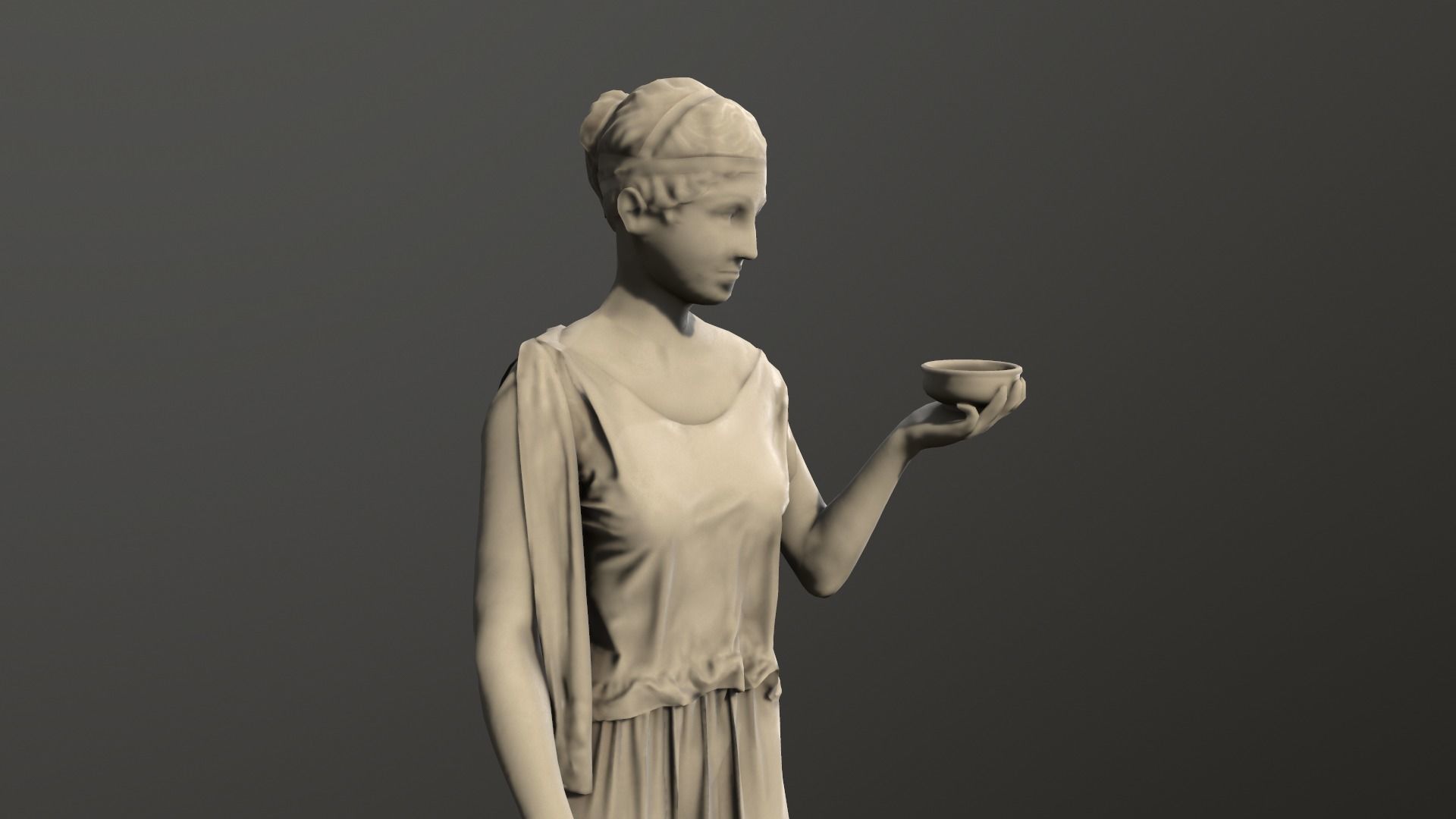 3D model Statue Sculpture of Ancient Greece VR / AR / low-poly | CGTrader