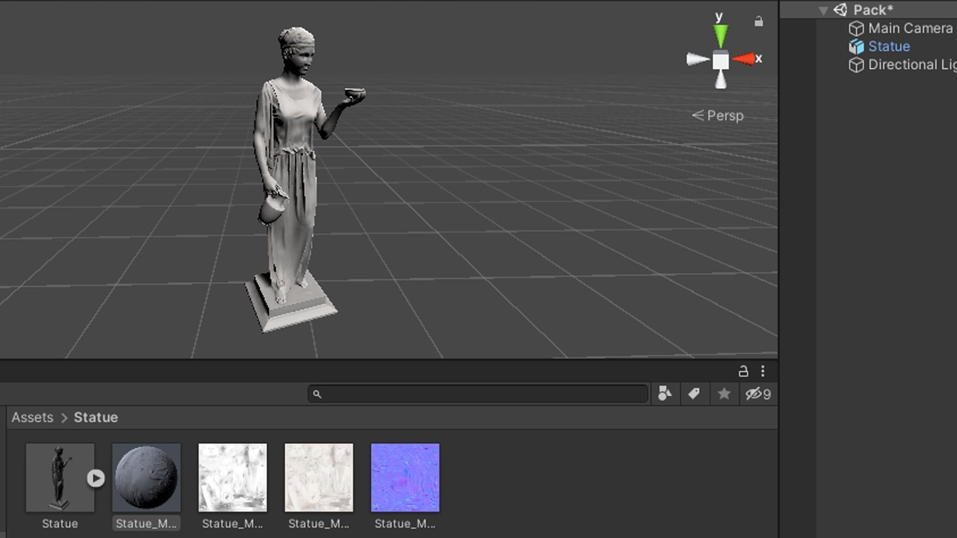 3D model Statue Sculpture of Ancient Greece VR / AR / low-poly | CGTrader