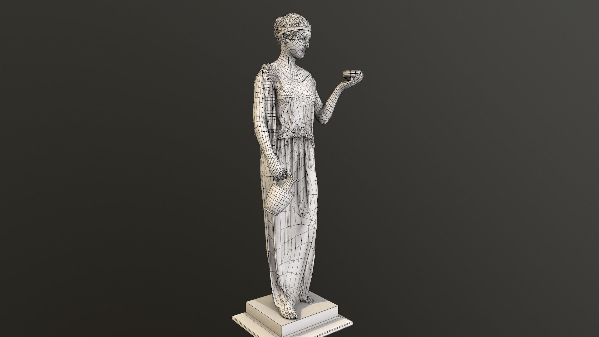 3D model Statue Sculpture of Ancient Greece VR / AR / low-poly | CGTrader