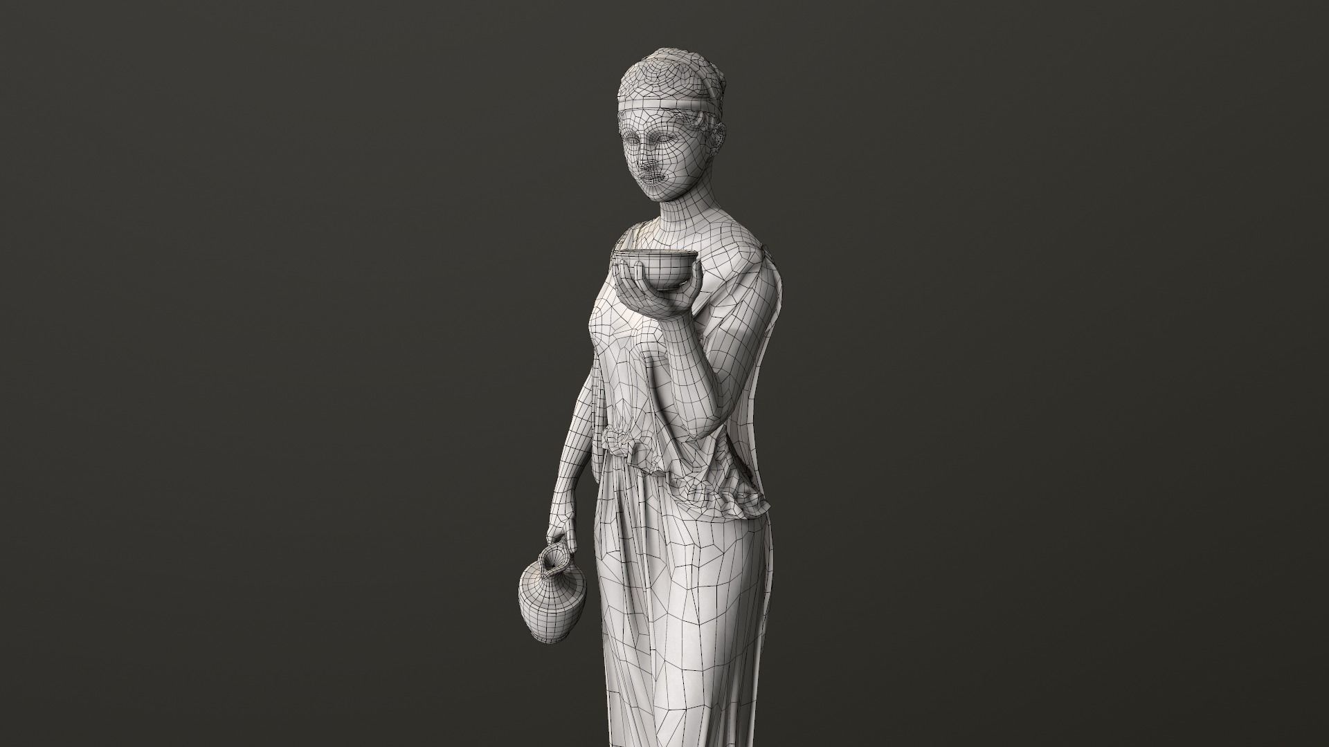 3D model Statue Sculpture of Ancient Greece VR / AR / low-poly | CGTrader