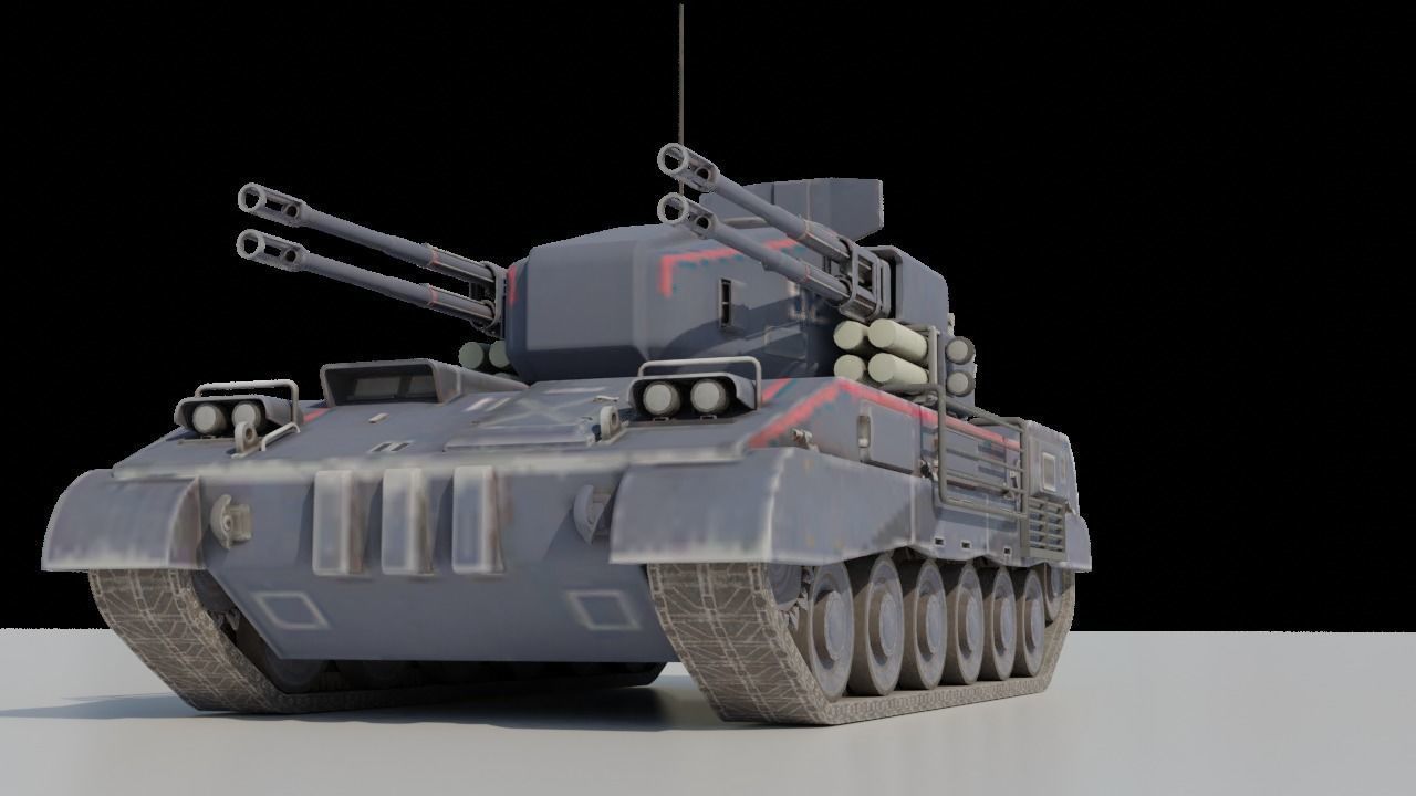 3D model Falconer AA Tank VR / AR / low-poly | CGTrader
