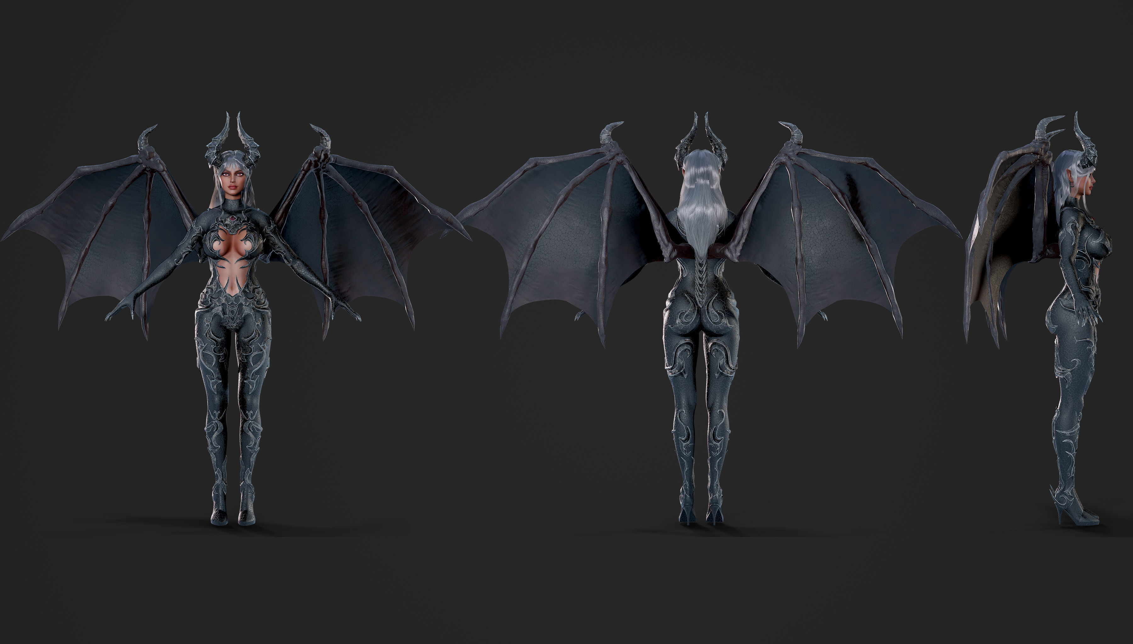 3D model Succubus - Game Ready VR / AR / low-poly rigged animated ...