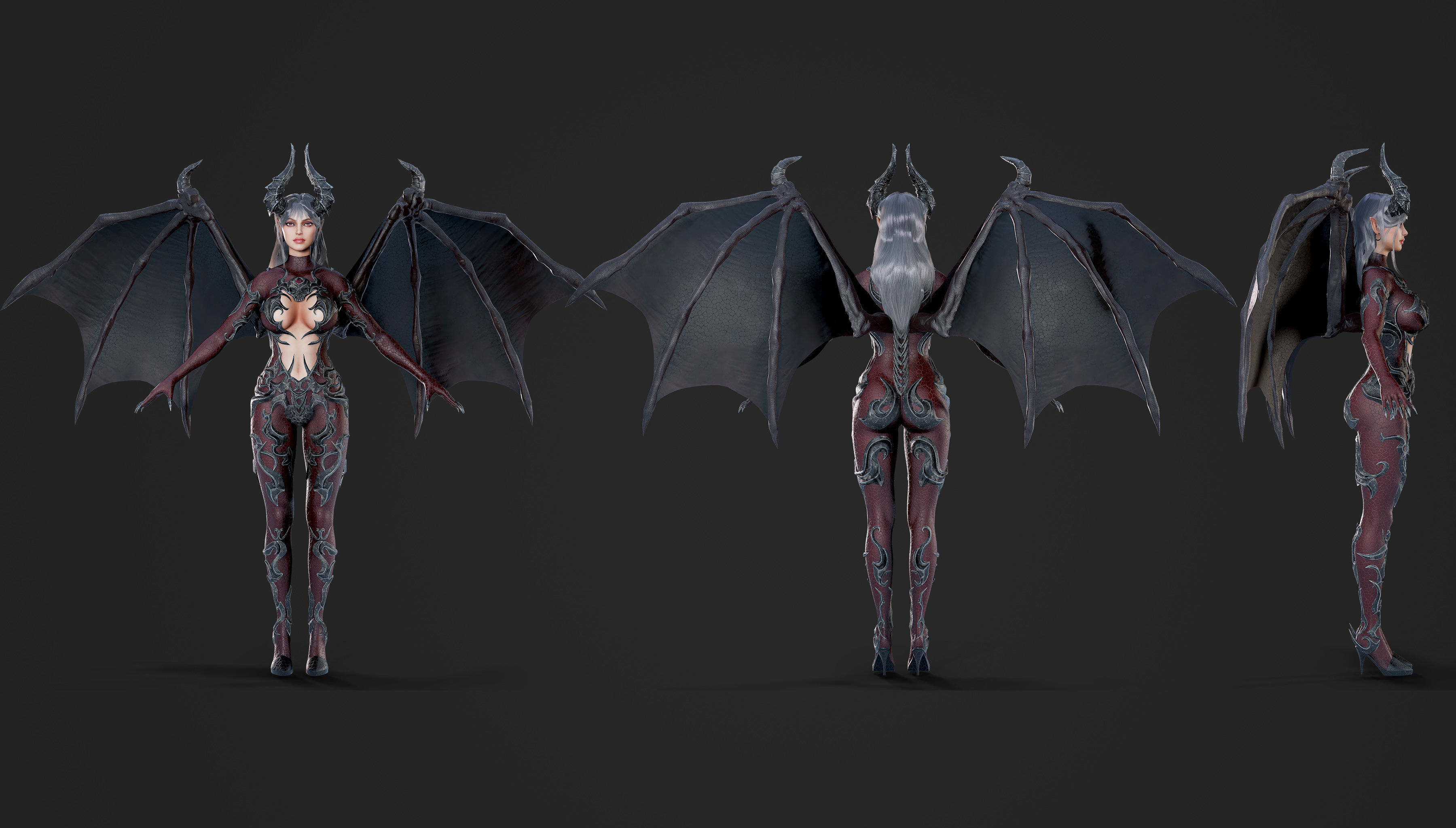 3D model Succubus - Game Ready VR / AR / low-poly rigged animated ...