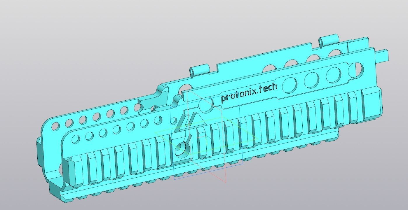 RIS foregrip for airsoft L85-SA80 UPD 3D model 3D printable | CGTrader