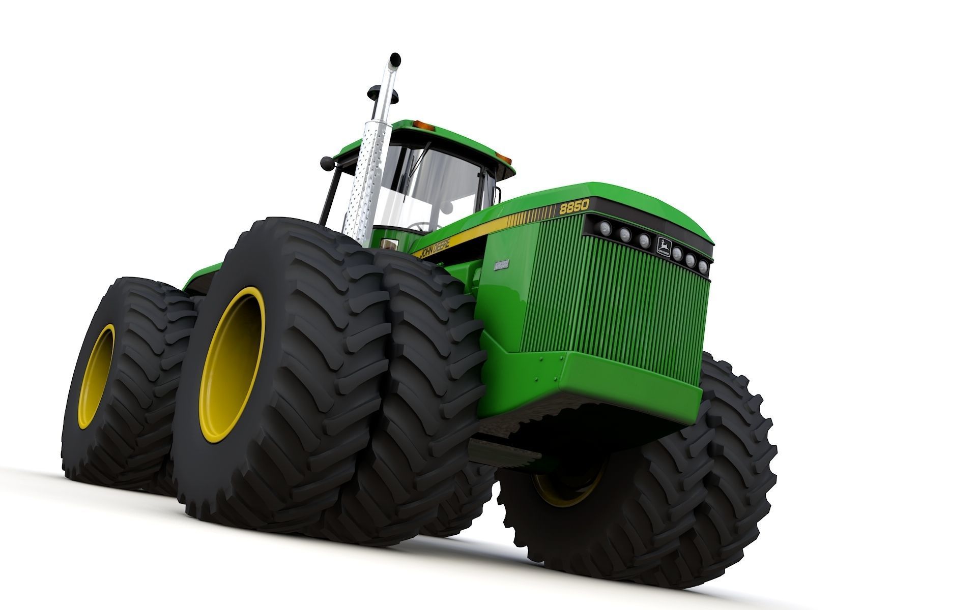 JOHN DEERE 8850 4WD Tractor 1985 3D model | CGTrader