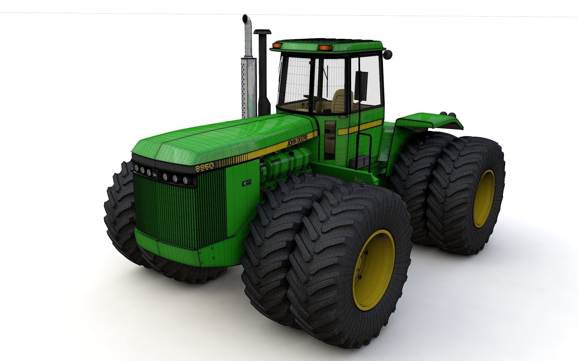 JOHN DEERE 8850 4WD Tractor 1985 3D model | CGTrader