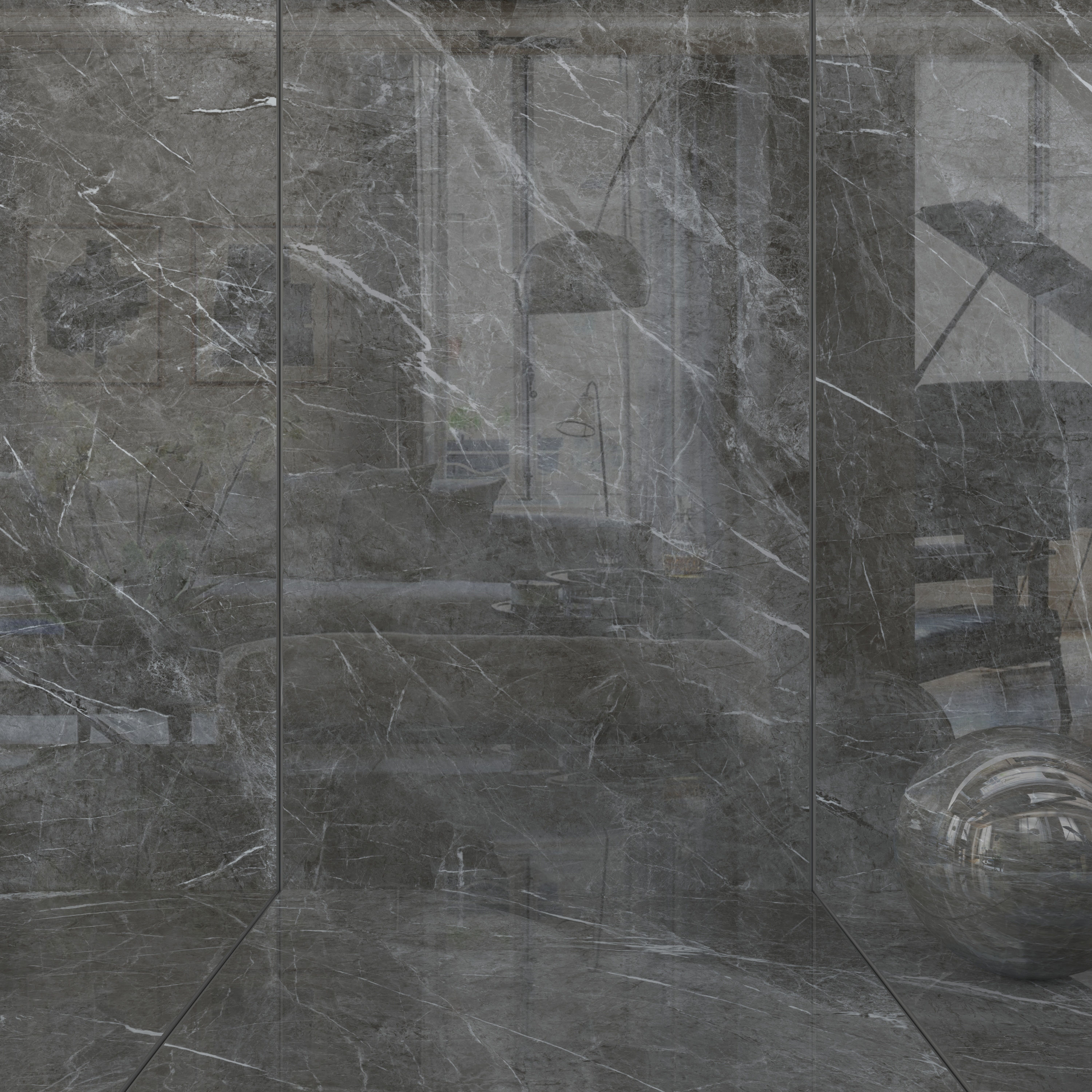 Kale Royal Marbles Prestige Antrasit 160x320 Texture | CGTrader