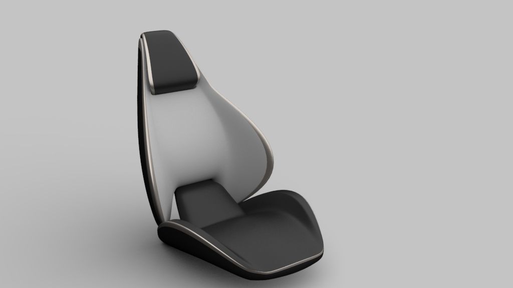 Contemporary Car seat Concept design 3D model | CGTrader