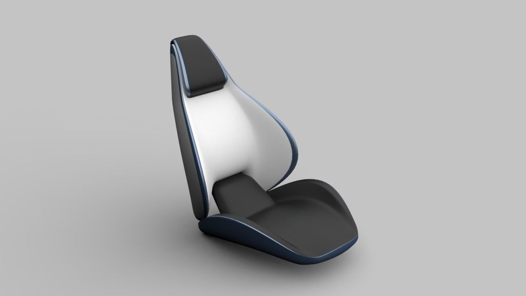 Contemporary Car seat Concept design 3D model | CGTrader
