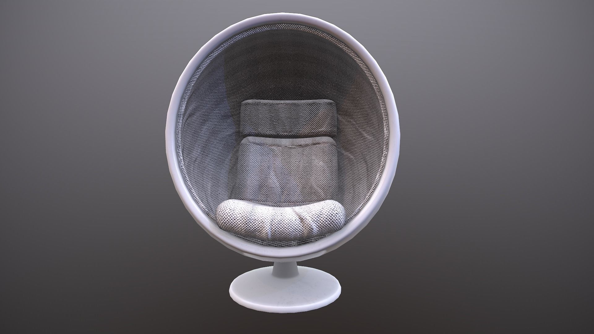 3D model Futuristic Capsule Chair VR / AR / low-poly | CGTrader