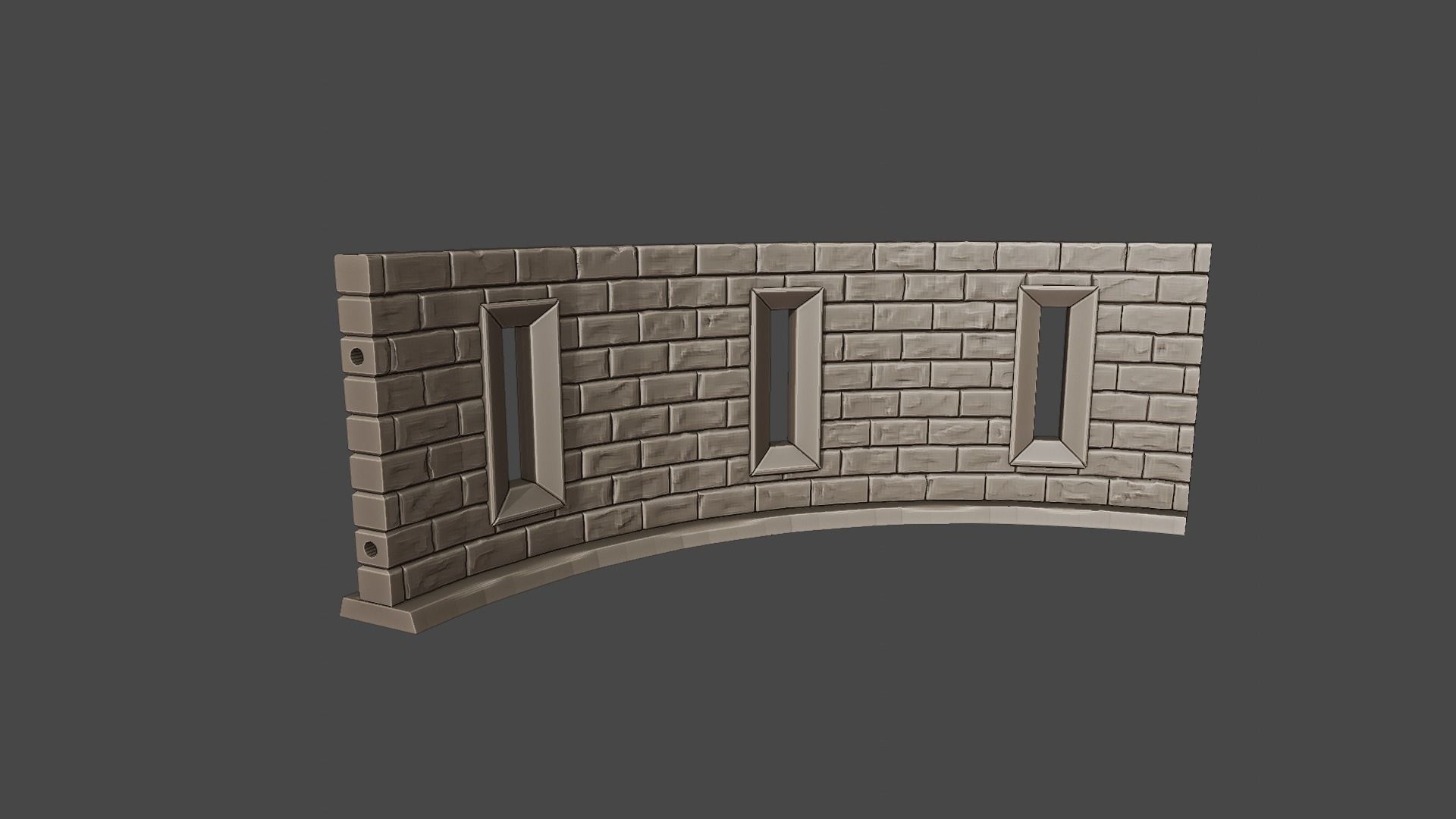 Modular Castlewall Collection for Tabletop Gaming 3D model 3D printable ...
