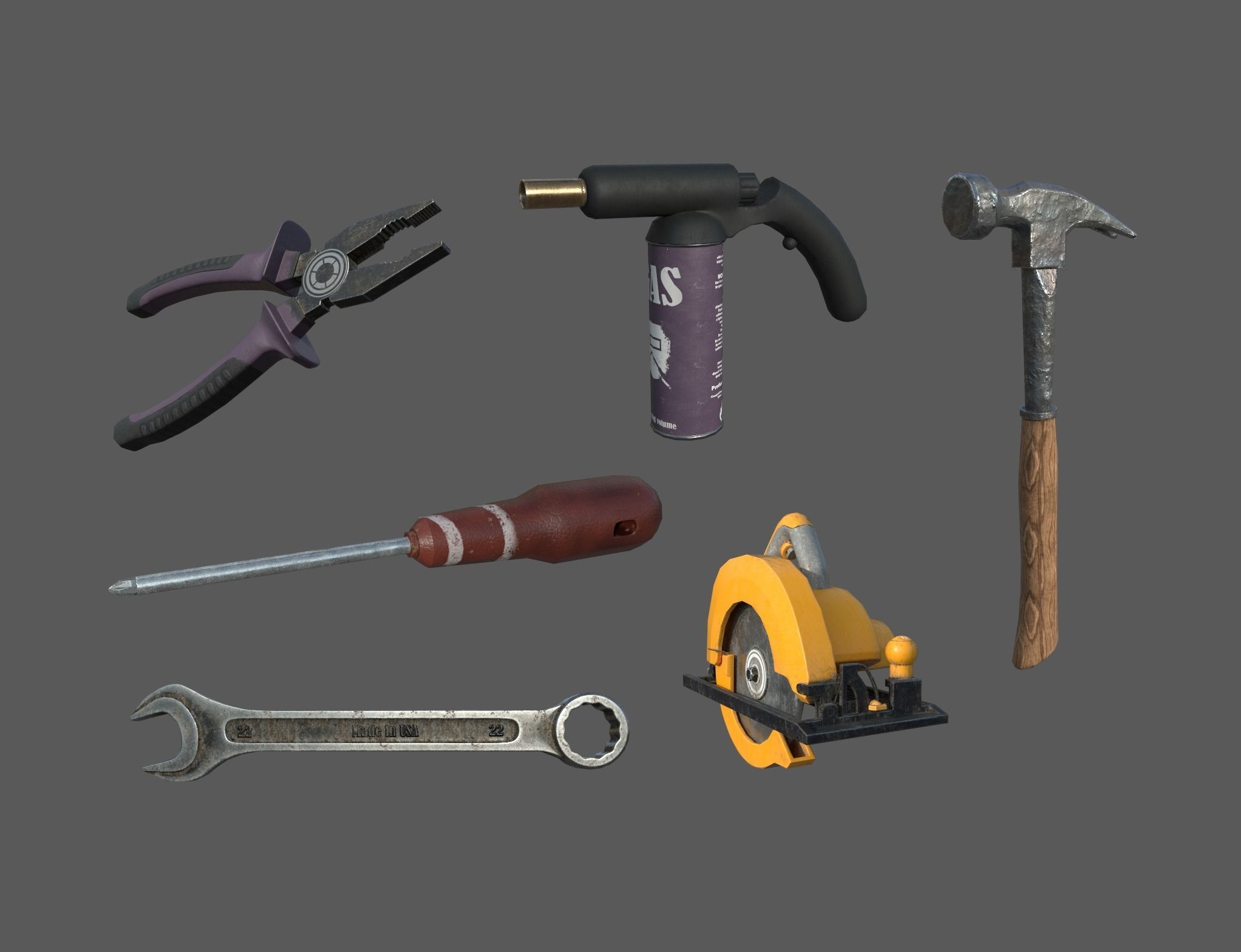 Tools asset free VR / AR / low-poly 3D model | CGTrader