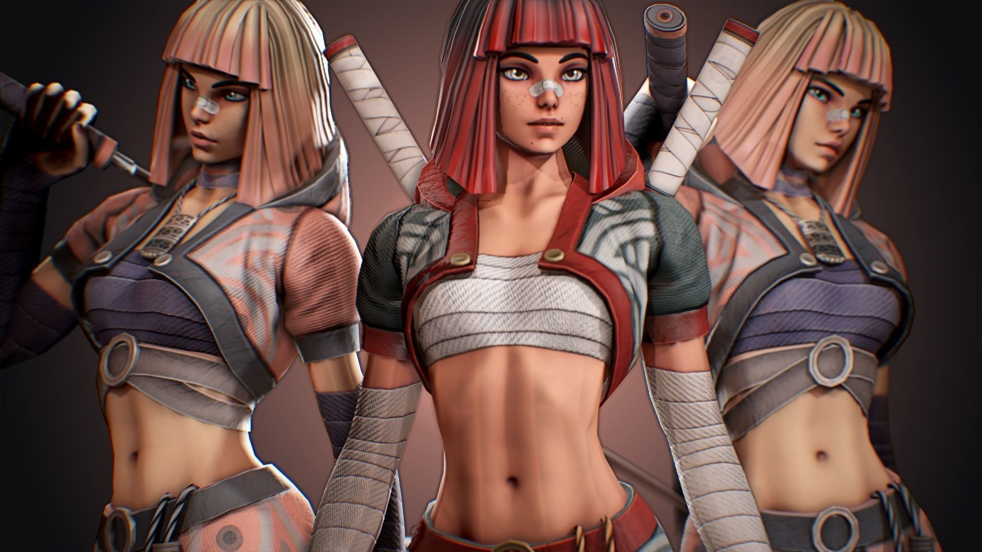 3d Model Yuko Stylized Character Vr Ar Low Poly Rigged Animated Cgtrader 
