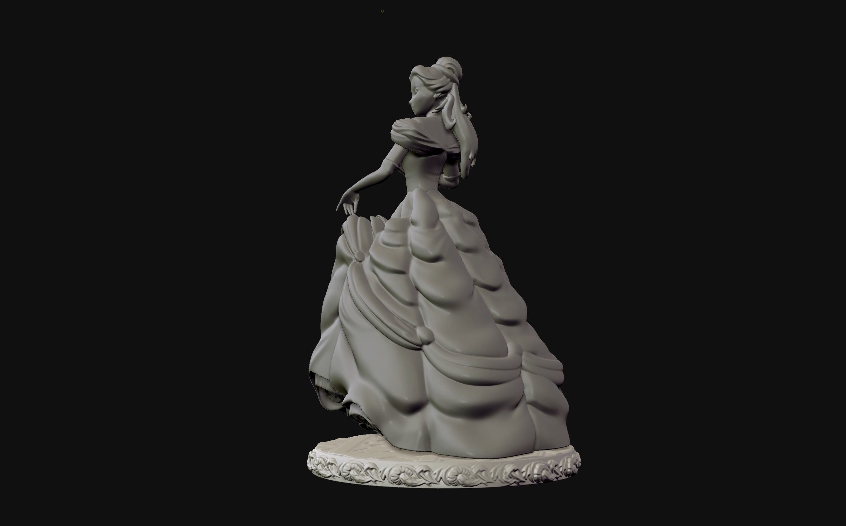 Beauty and the Beast - Belle - 3d print figure 3D model 3D printable ...