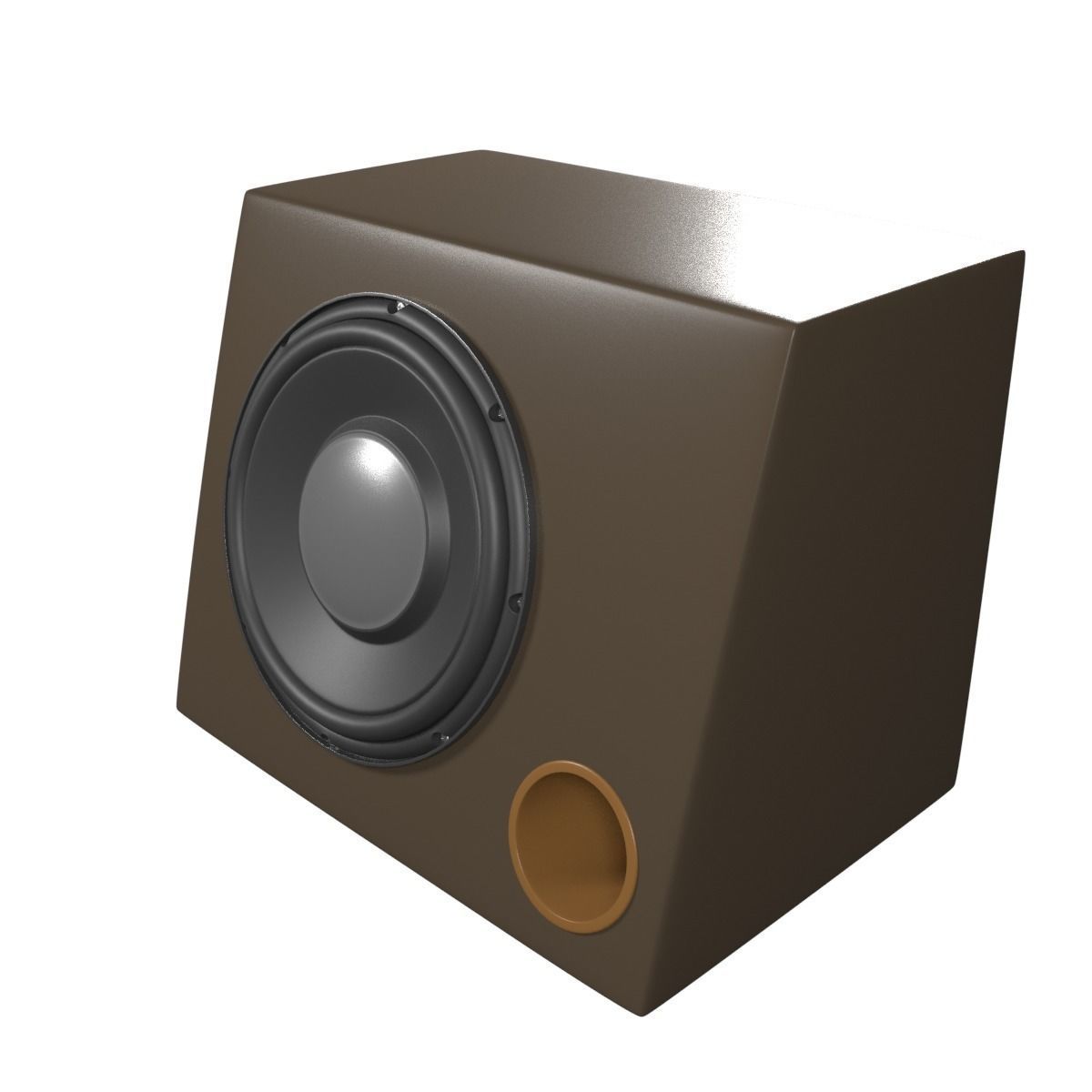Subwoofer box 3D model | CGTrader