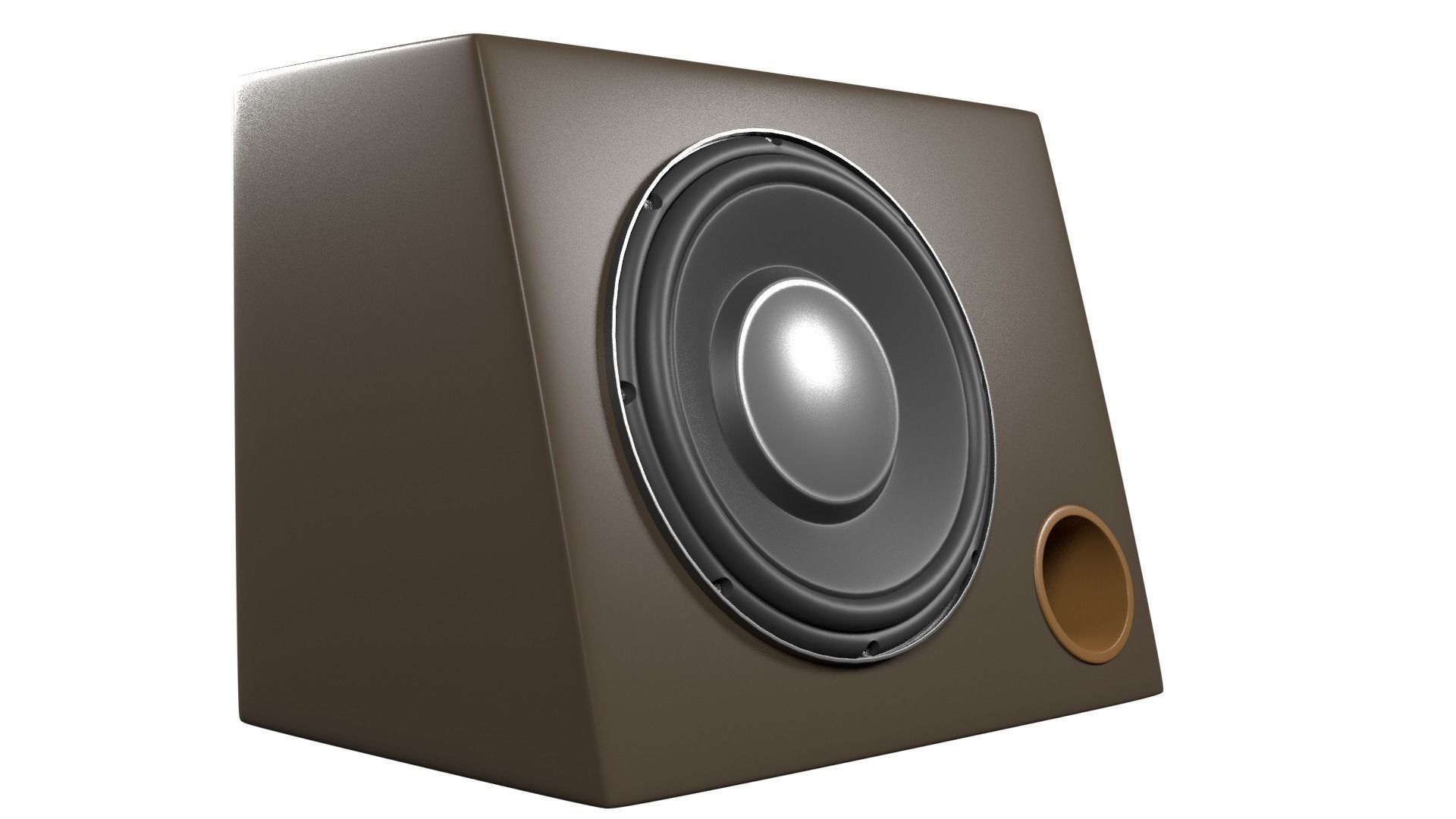Subwoofer box 3D model | CGTrader